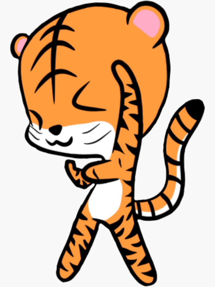 "Chibi Tiger" Sticker for Sale by AlleyCat2214 | Redbubble