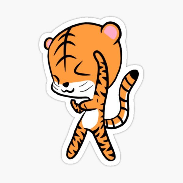 "Chibi Tiger" Sticker for Sale by AlleyCat2214 | Redbubble