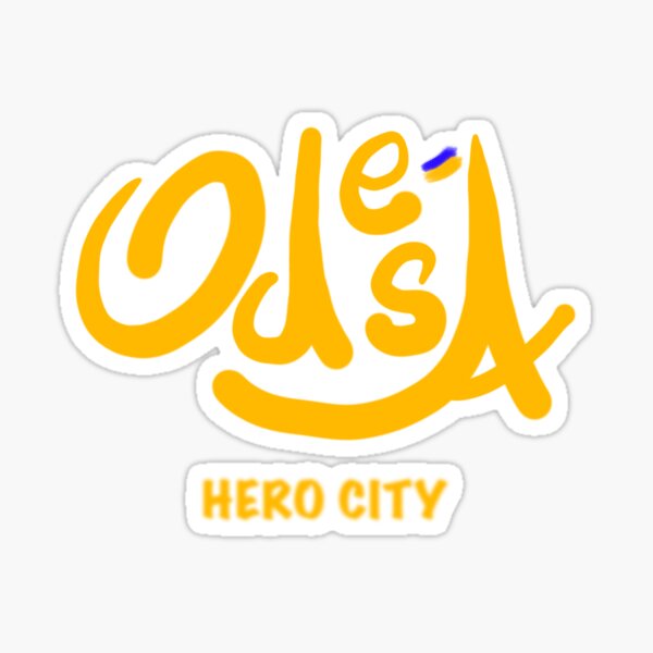 "ODESA. Ukraine hero cities (UHC)." Sticker for Sale by Tigra-Art ...