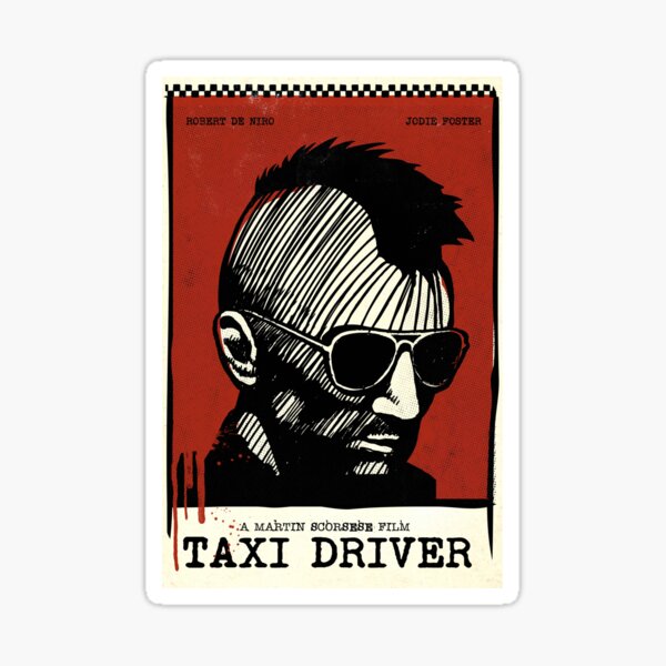 "Retro Taxi Driver" Sticker by 2toastdesign | Redbubble