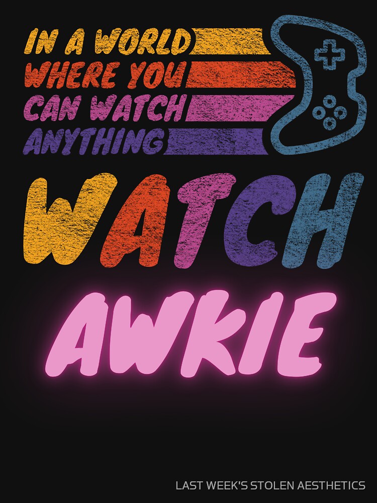 "Watch awKie twitch streamer youtuber" Essential T-Shirt for Sale by ...