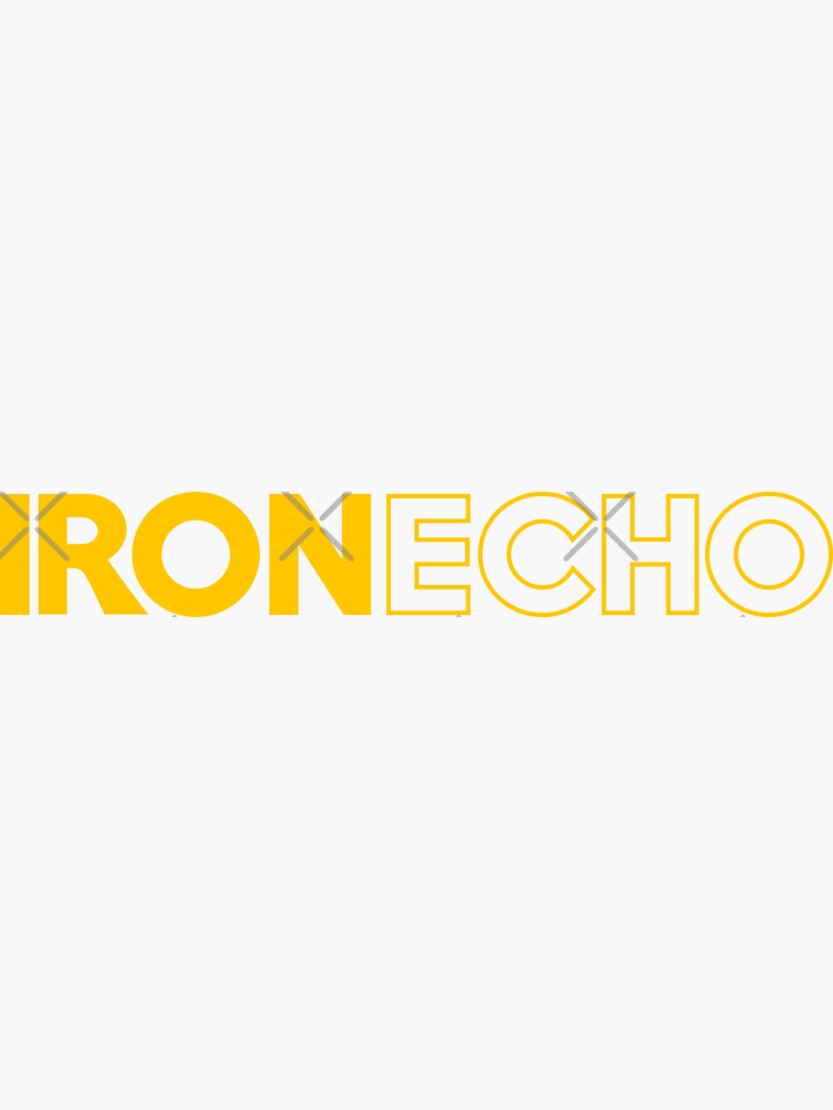 "IronEcho Design Logo" Sticker for Sale by IronEcho | Redbubble