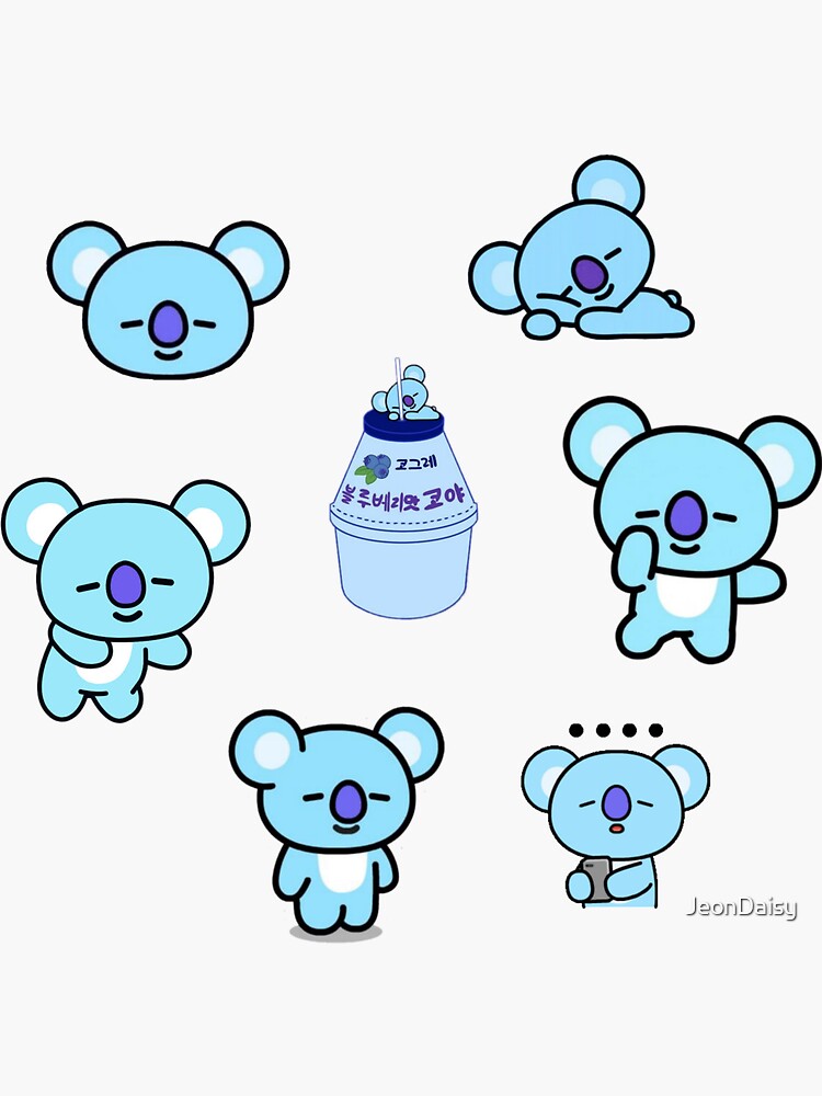 "BT21 Baby Cute KOYA Set" Sticker for Sale by JeonDaisy | Redbubble