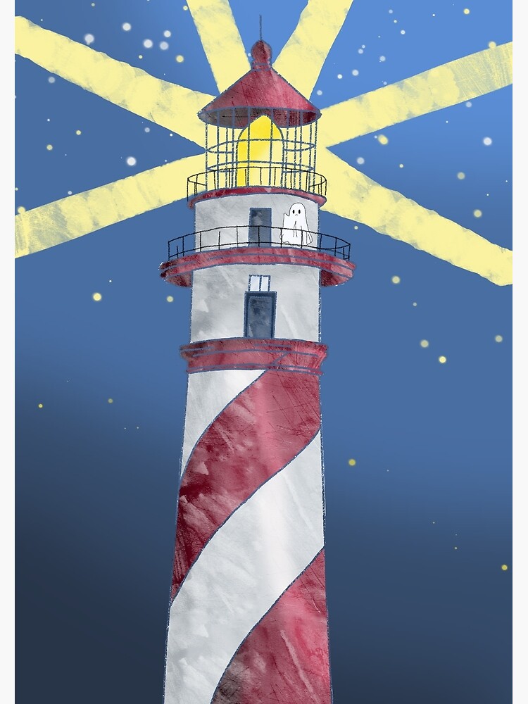 "A Ghost Staring Out Of A Lighthouse" Poster by Maria-Straccia | Redbubble