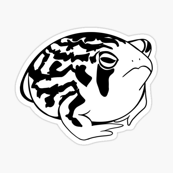 "Gilbert the frog" Sticker by artsypandachick | Redbubble