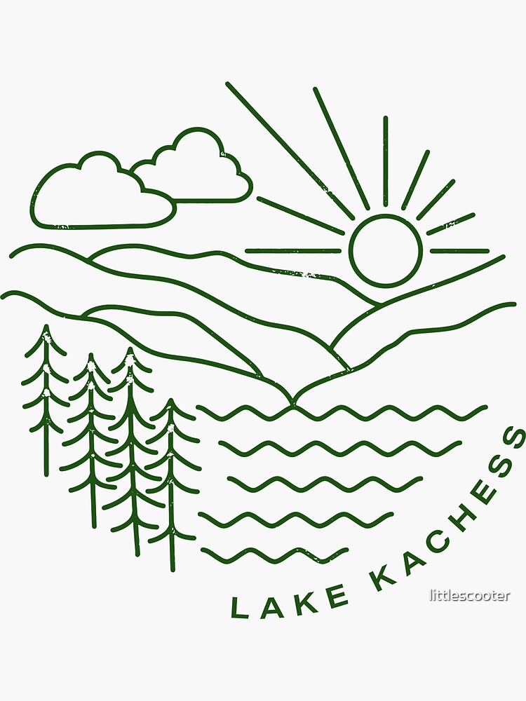 "Lake Kachess Logo" Sticker for Sale by littlescooter | Redbubble