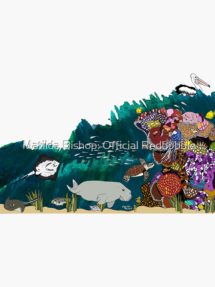 "Great Barrier Reef" Sticker by matildabishop | Redbubble