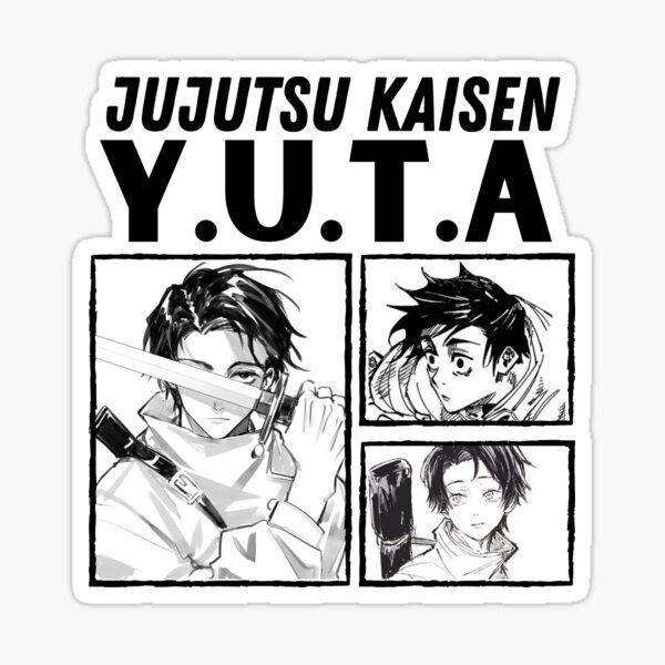"yuta okkotsu okkotsu yuta" Sticker by Hasnaeart | Redbubble