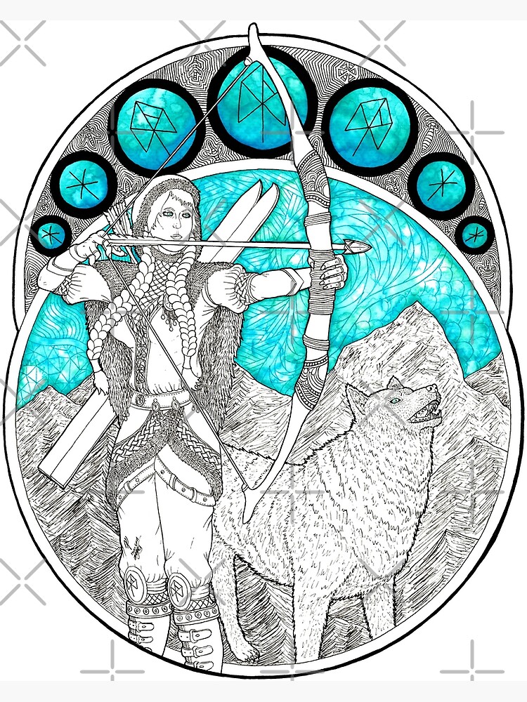 "Skadi" Poster for Sale by Varvarg | Redbubble