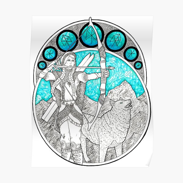 "Skadi" Poster for Sale by Varvarg | Redbubble