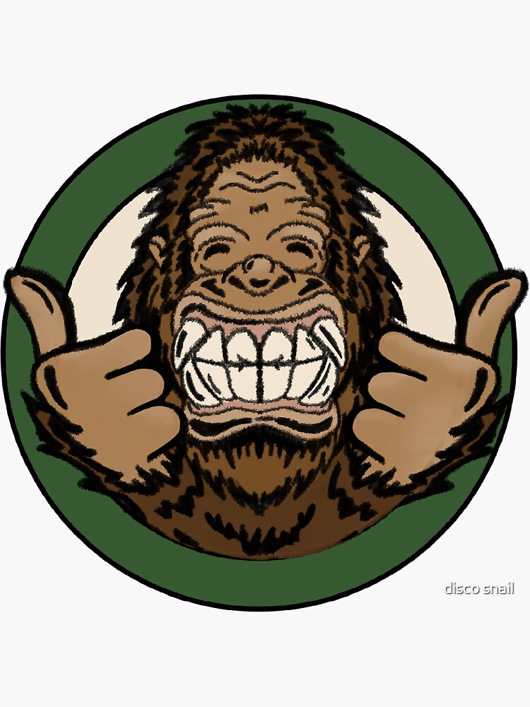 "Retro Bigfoot Sticker" Sticker for Sale by atregde | Redbubble