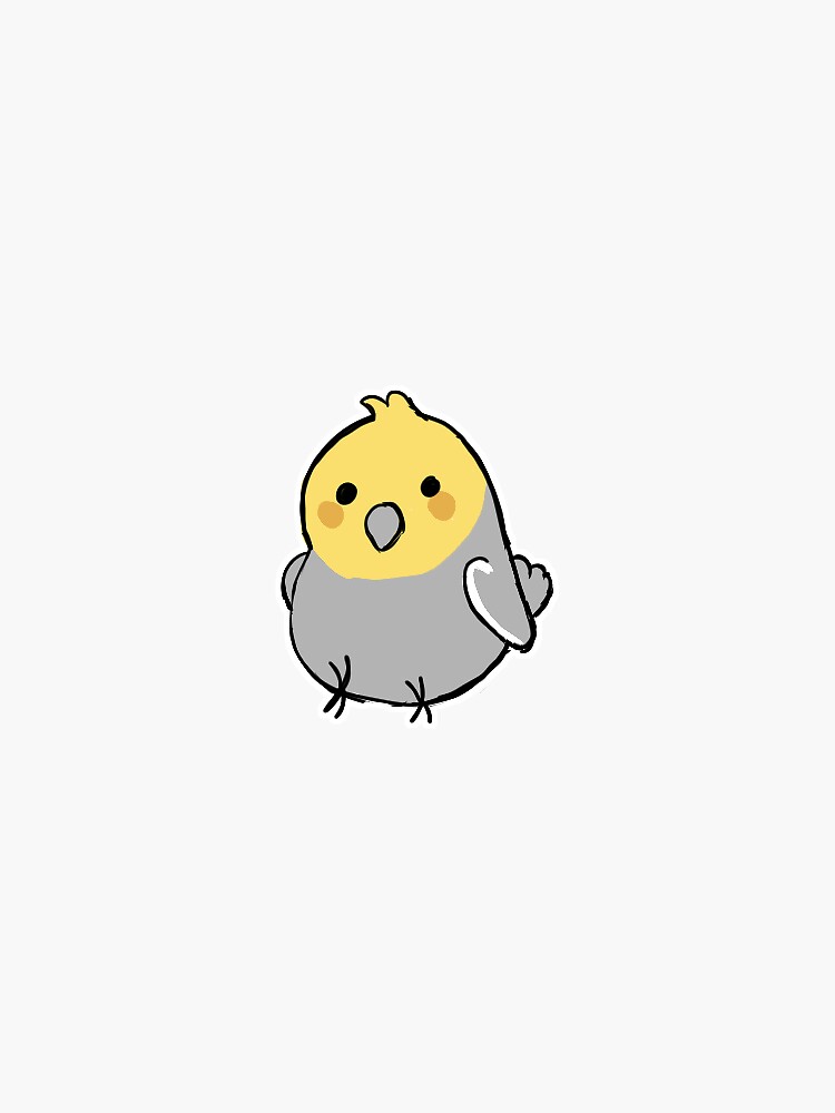 "Chibi Parakeet" Sticker for Sale by ArtemisRaven | Redbubble
