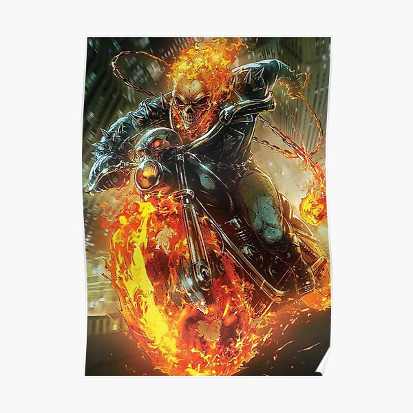 "Ghost Rider" Poster for Sale by AttilaNBG | Redbubble