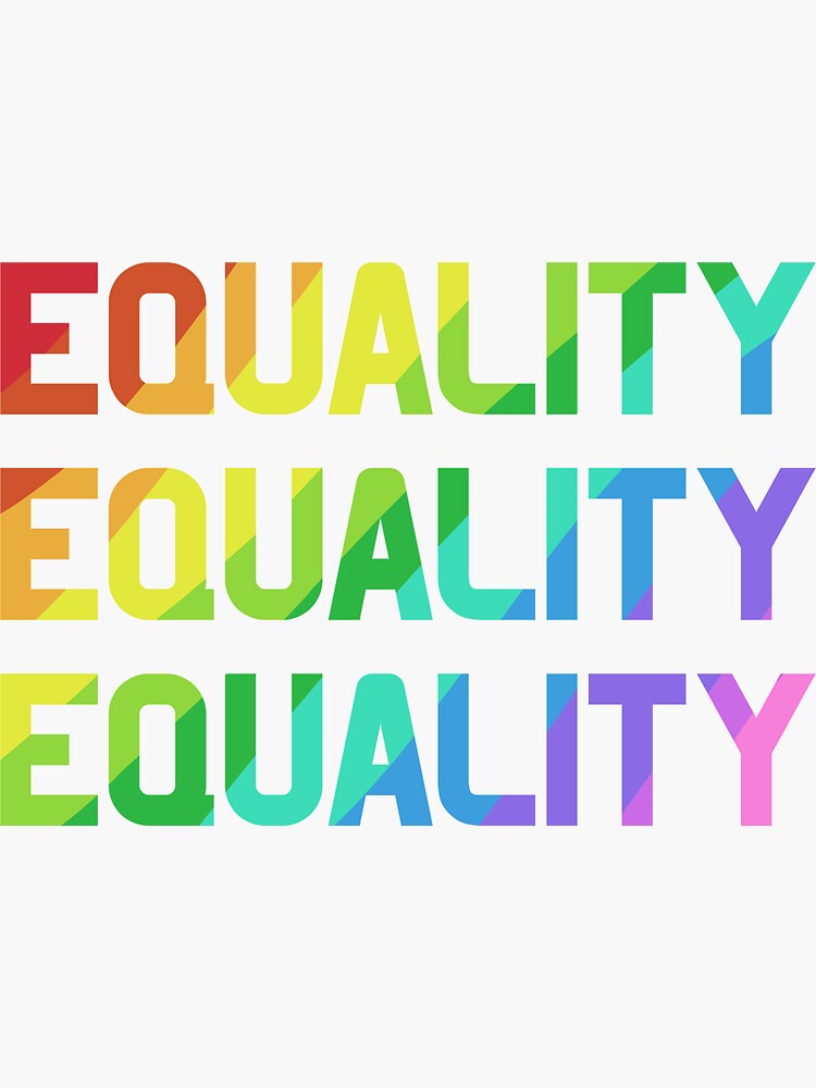 "triple rainbow equality" Sticker for Sale by brookenich05 | Redbubble