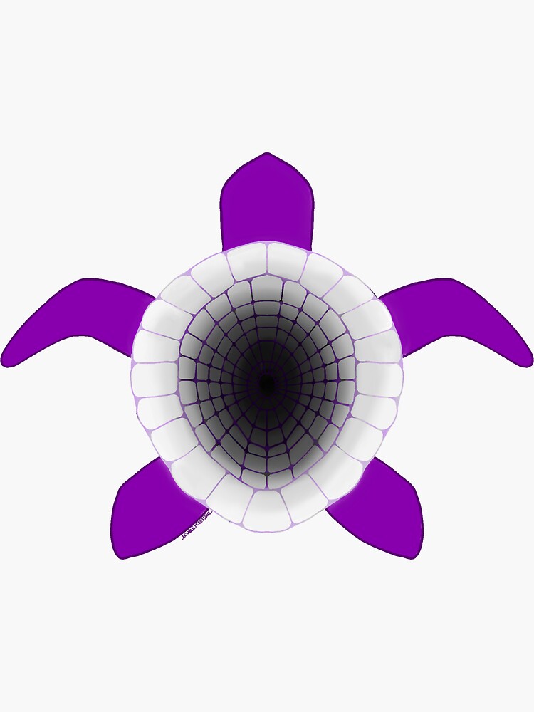 "Subtle Ace Pride Turtle" Sticker for Sale by mrcymcgalla | Redbubble