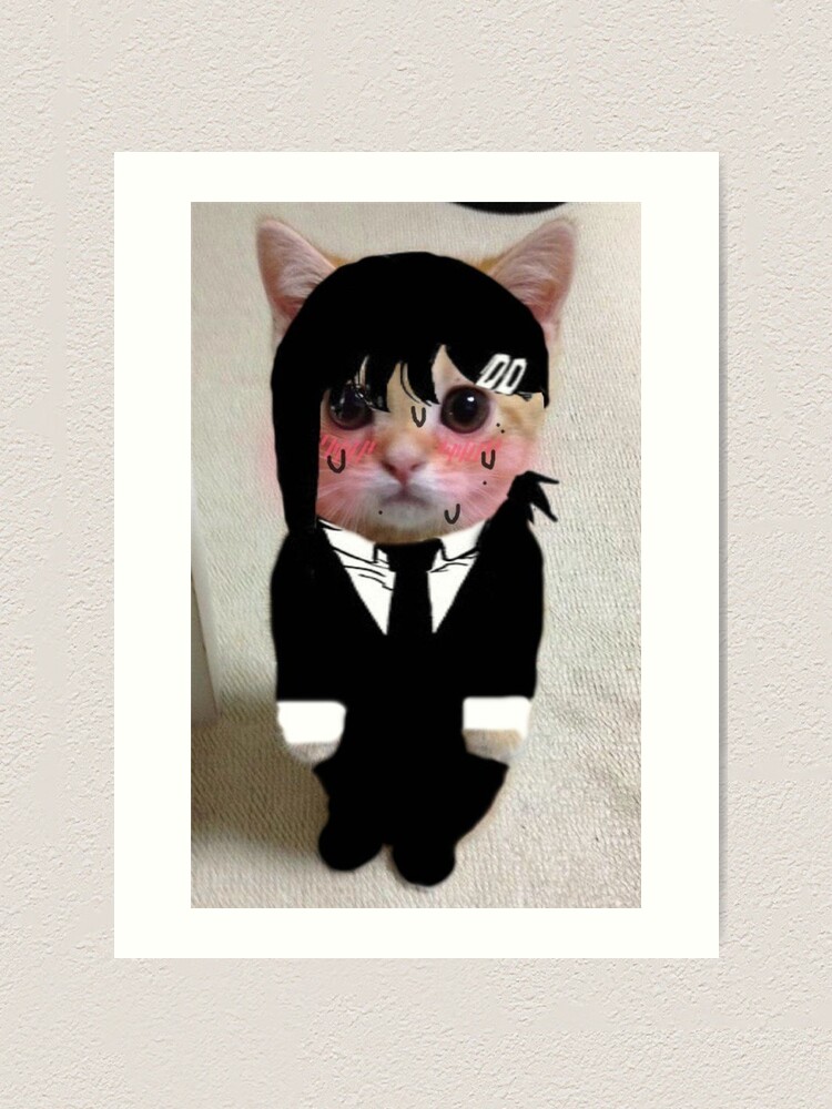 "Kobeni Chainsaw Man Cat" Art Print for Sale by 1Zaners | Redbubble