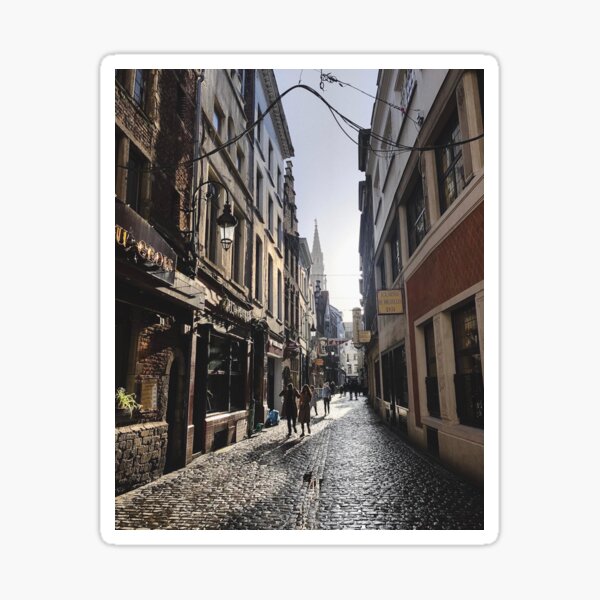 "Brussels" Sticker for Sale by FigureAndFold | Redbubble