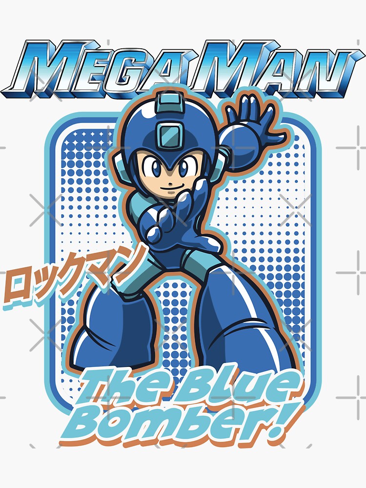 "Mega Man" Sticker by alhern67 | Redbubble