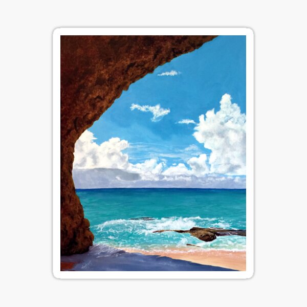 "Secret Cave" Sticker by MAHughart | Redbubble