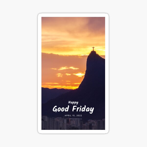 "GOOD FRIDAY" Sticker by Macan-shop | Redbubble
