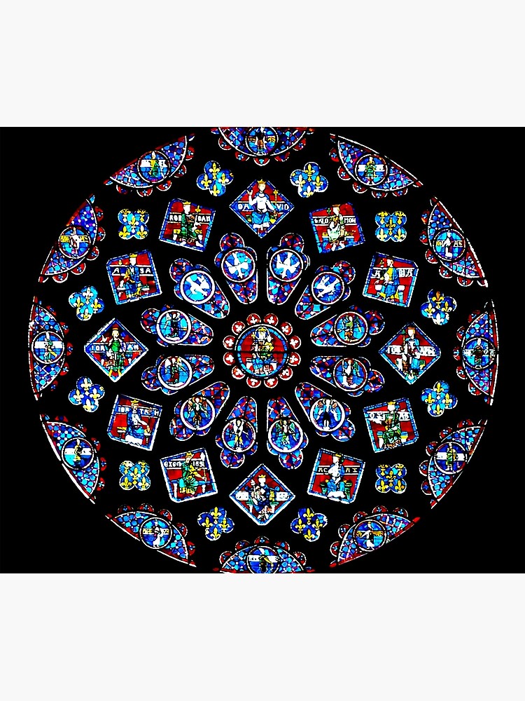 Chartres Cathedral Rose windows (France) Tapestry sold by Jeff Weiner ...