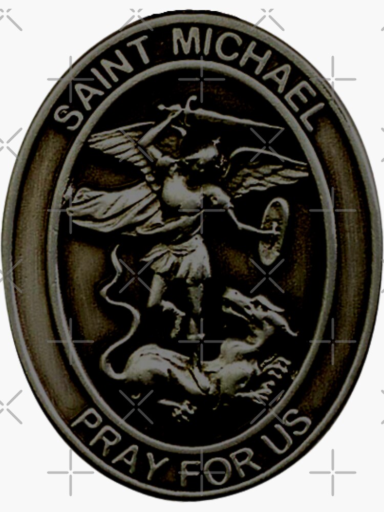 "Saint Michael St Michael the Archangel" Sticker by ADMG | Redbubble