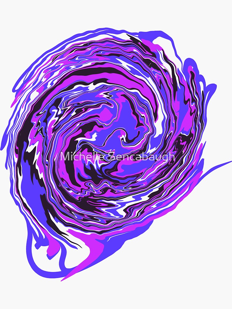 "Swirly Cool Pool" Sticker by mish1315 | Redbubble