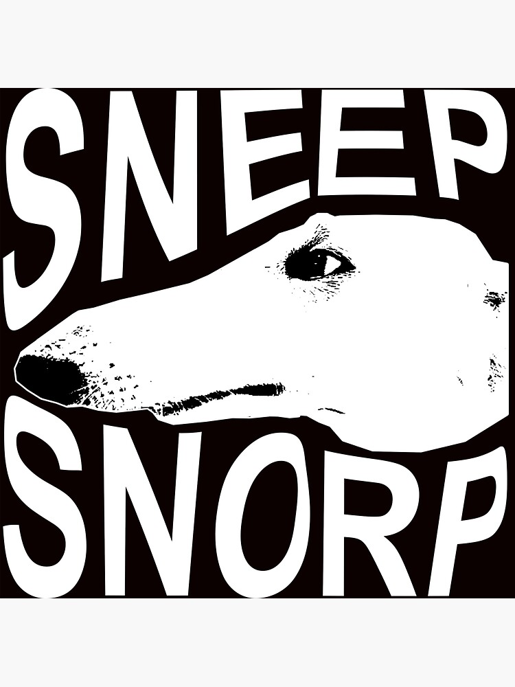 "borzoi go sneep snorp" Sticker by nonapplicabl | Redbubble