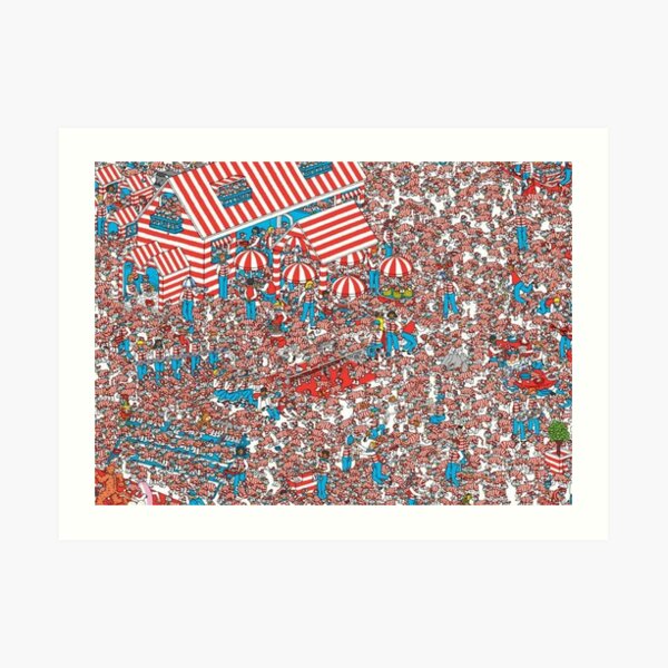 "Where's Wally - find Wally Book - Part II" Art Print by PedroCorga ...