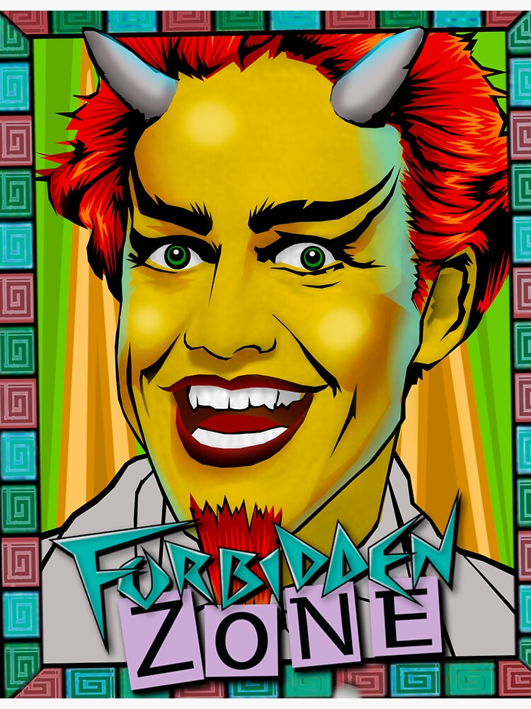 "Forbidden Zone" Sticker for Sale by TheHawksAerie | Redbubble