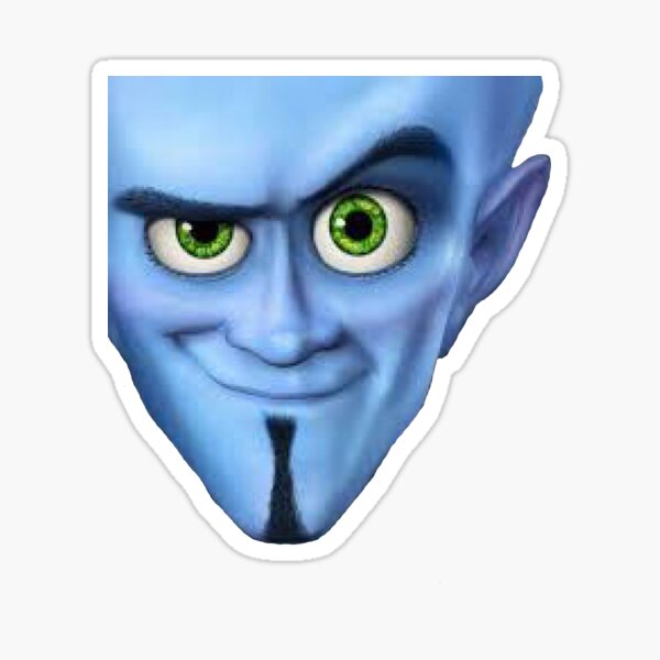 "Megamind" Sticker by Tittering | Redbubble