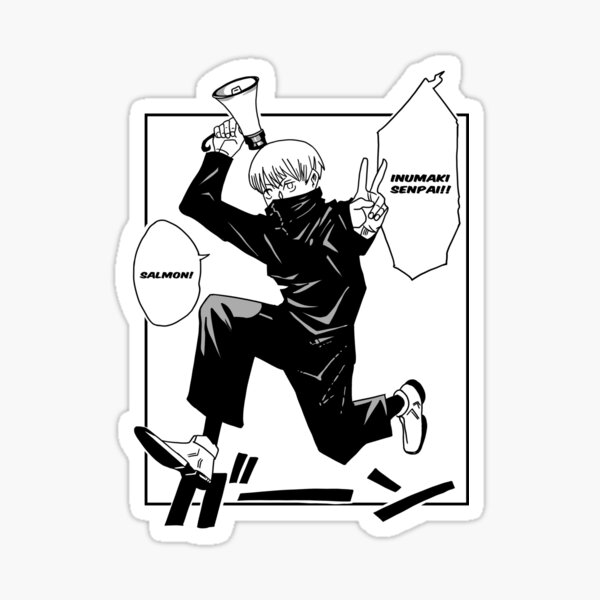 "Inumaki Toge Jjk" Sticker by Mangamoon | Redbubble