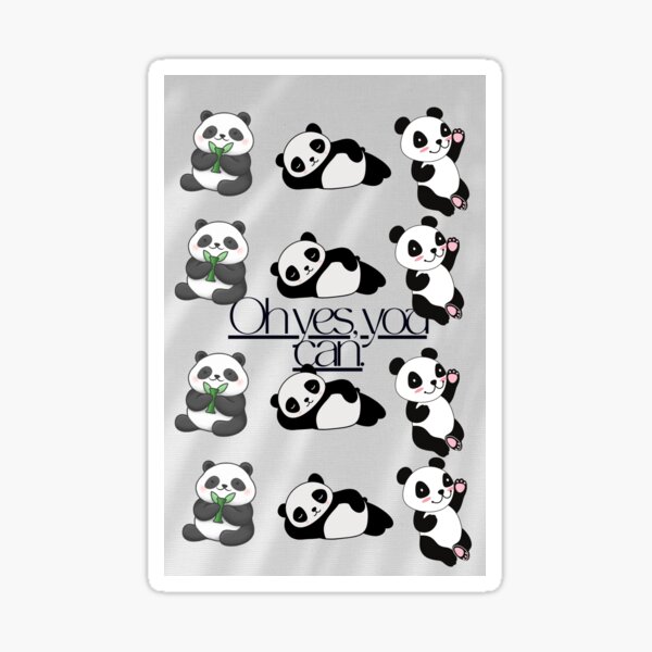 "Oh yes, you can." Sticker for Sale by BeLenient | Redbubble