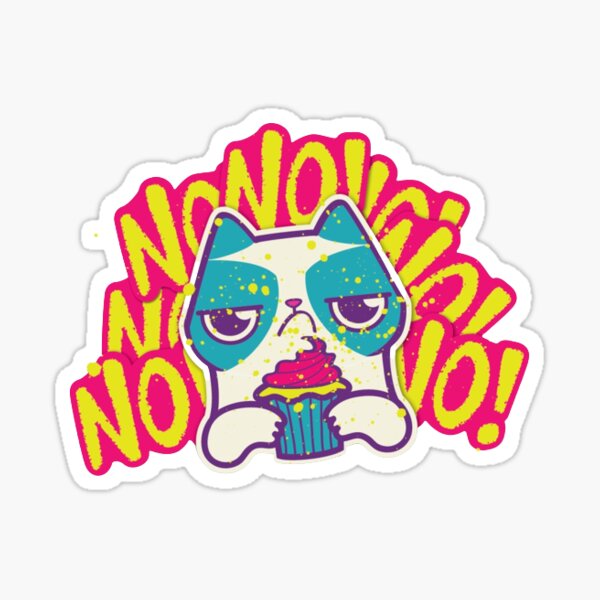 "Grumpy Cat" Sticker by ezsticker | Redbubble