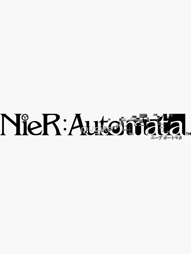 "Nier Automata logo" Sticker for Sale by mugiko | Redbubble