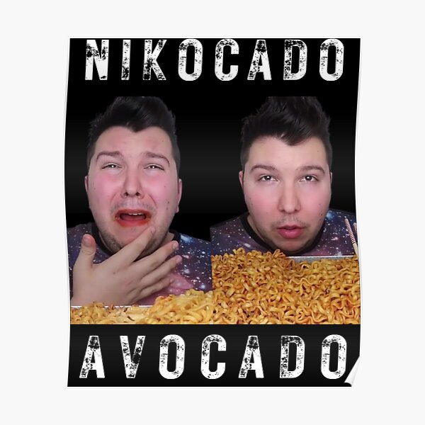 "Nikocado Avocado Classic" Poster for Sale by KathrynBranst | Redbubble