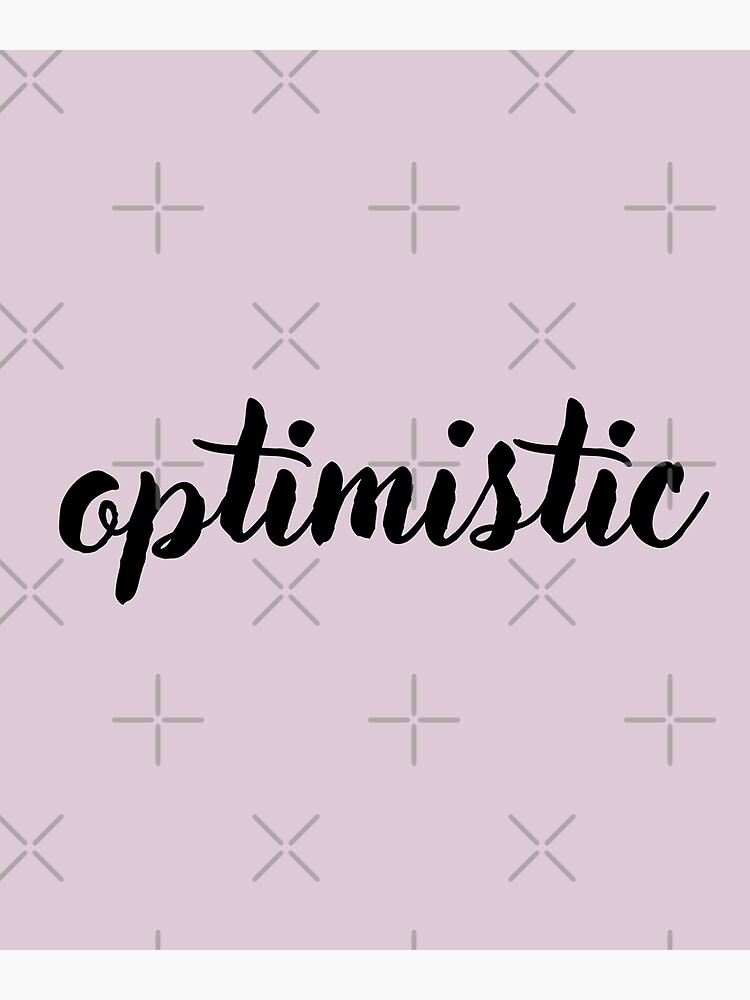 "Optimistic - Handwritten Word In Cursive" Poster for Sale by ...