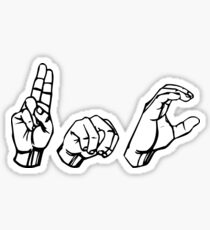 Sign Language: Stickers | Redbubble