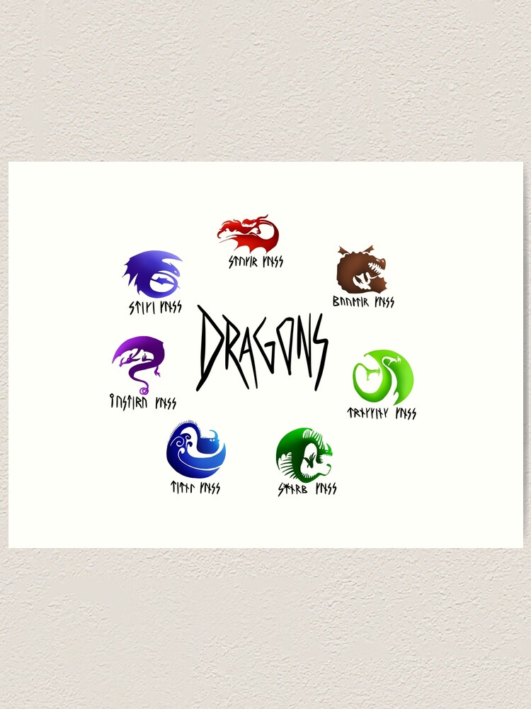 "HTTYD Dragon Classifications" Art Print for Sale by TheSimpleEdge ...