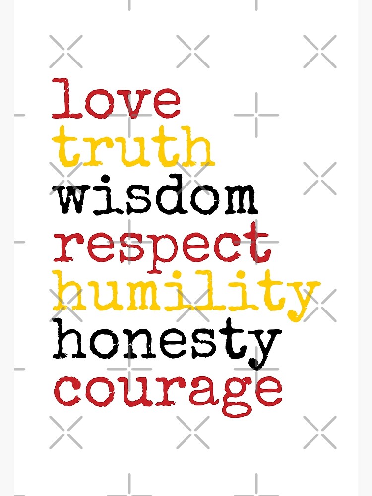"Love Truth Wisdom Respect Humility Honesty Courage WAWEZHI CANADA ...