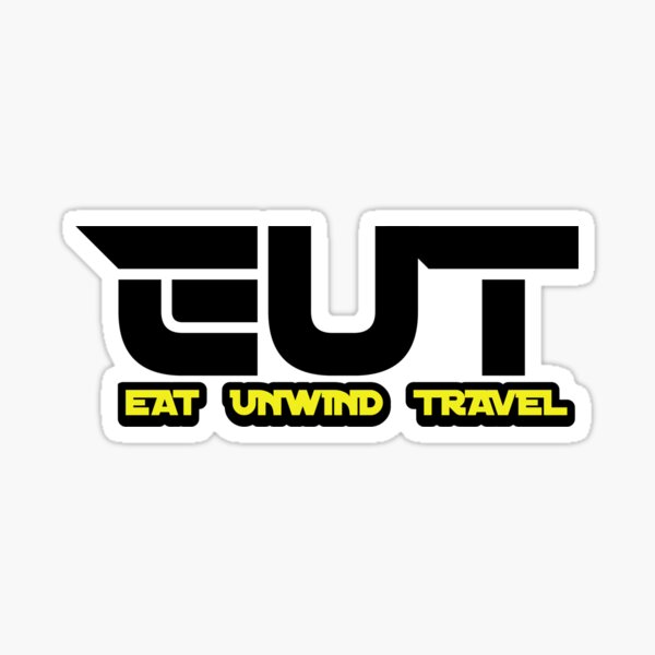 "Eat Unwind Travel" Sticker by VM04 | Redbubble