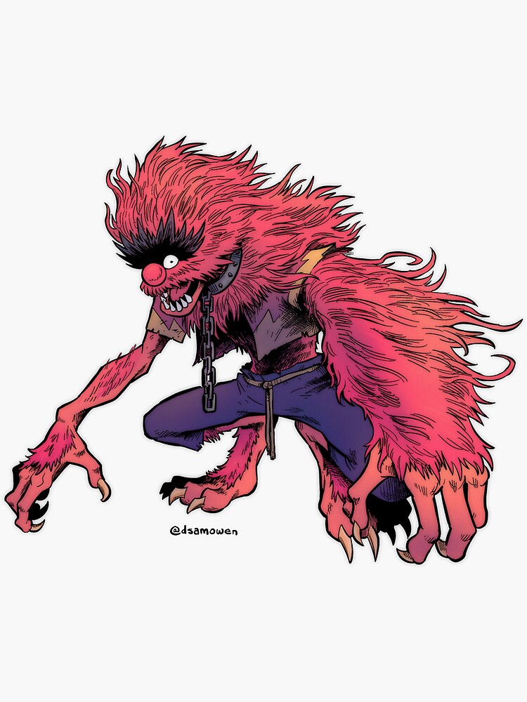 "Animal Cleric Beast" Sticker by dsamowen | Redbubble