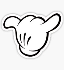 Mickey Mouse Hand: Stickers | Redbubble
