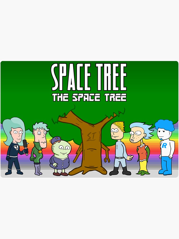 "Space Tree The Space Tree In Space!" Sticker for Sale by wertler ...