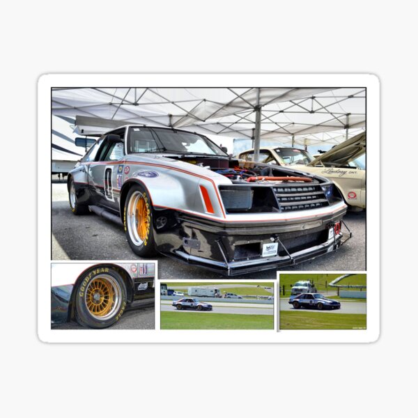 "80 IMSA Mustang2" Sticker for Sale by ArachnidImagery | Redbubble