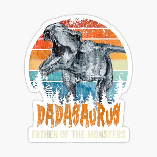 "Dadasaurus Father Of The Monsters Vintage Fathers day 2020 T-Shirt ...