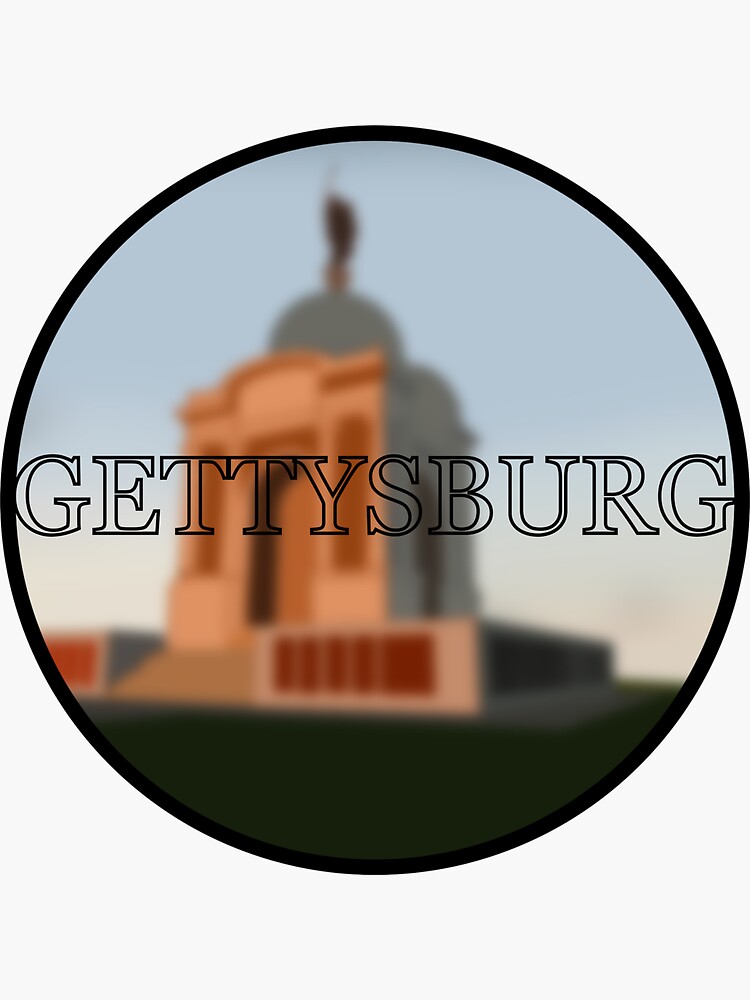 "Gettysburg National Park" Sticker by tabitha-springg | Redbubble