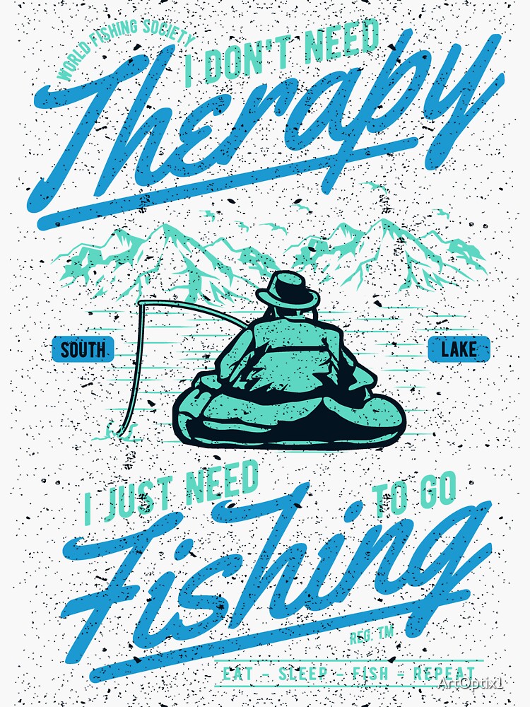 "no therapy" Sticker by ArtOptix1 | Redbubble