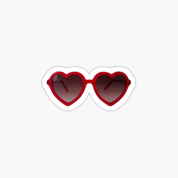 "Heart Shaped Sunglasses" Sticker for Sale by stargirl111 | Redbubble