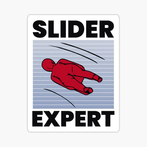 "Luge Sledding Sledge Race Extreme Winter Sports" Sticker by ...